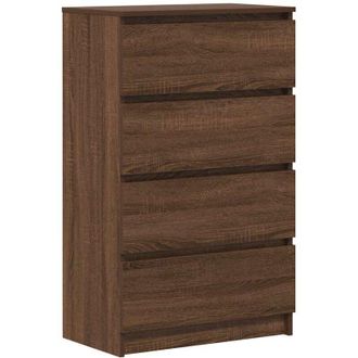 vidaXL Vidaxl - Buffet Ch&ecirc;ne marron 60x35x98,5 cm Bois ding&eacute;nierie