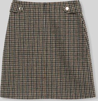 s.Oliver Black Label Mini-Rock aus Woll-Mix mit Knopfdetail