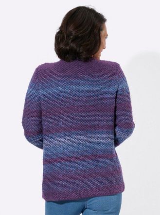 Witt Strickpullover Strickjacke Langarm Materialmix