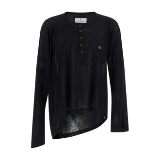 Vivienne Westwood LS Rib Top - Homme - Tops - Noir - Taille: XL