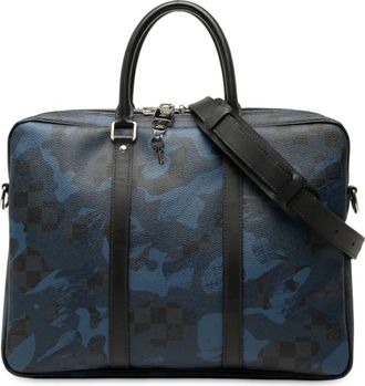 Louis Vuitton sacoche Damier Cobalt Camouflage Porte-Documents Voyage PM (2016) - Bleu