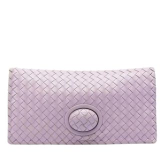 Bottega Veneta Pre-owned Sac bandouli&egrave;re en cuir nappa tress&eacute; - Femme - Pre-owned - Violet - Taille: ONE Size