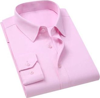 Generic Chemise daffaires de couleur unie d&eacute;contract&eacute;e &agrave; manches longues pour homme, Pnnrk, XXL