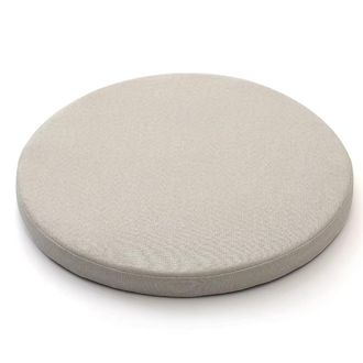 Generic Sitzkissen Aus Hochdichtem Schwamm, Rundes, Rutschfestes Stuhlkissen, Abnehmbare, Waschbare, Runde Stuhlauflage Mit Maschinenwaschbarem Bezug(Beige Wh