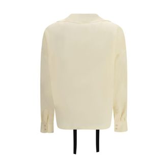 Max Mara Womens Beige Silk Blouse