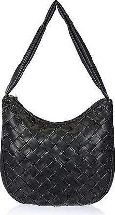 Pieces Pcjani Braiding Daily Bag, Sac à bandoulière Femme, Noir, Einheitsgröße
