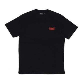 Dolly Noire Schwarzes Kurzarm-Baumwoll-T-Shirt - - Tops - Herren - Schwarzk - L
