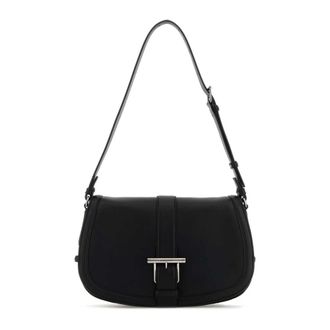 Alexander McQueen Schwarze Leder Satchel Crossbody Tasche - - Bags - Damen - Schwarzk - ONE SIZE