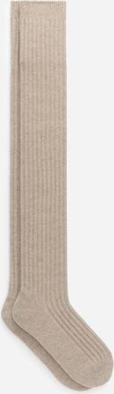 Arket Knielange Socken Aus Kaschmirmischung -Beige