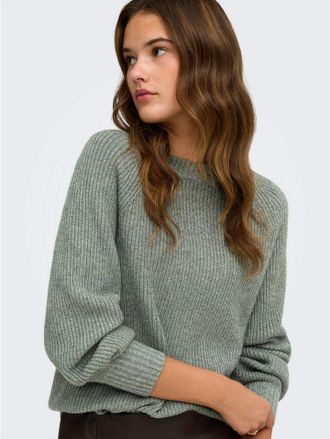 Only Strickpullover ONLIDA LS RIB O-NECK CS KNT Viskosemischung