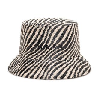 Marni Raffia Bucket Hat mit Logo-Stickerei - - Accessories - Damen - Schwarzk - M