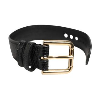 Dolce & Gabbana Klassischer Lederg&uuml;rtel - - Accessories - Herren - Schwarzk - ONE SIZE