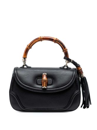Gucci sac &agrave; bandouli&egrave;re New Bamboo m&eacute;dium (2016-2025) - Noir