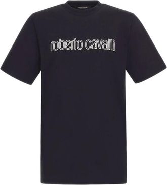 Roberto Cavalli Logo T-Shirt - - Tops - Herren - Schwarzk - 2XL