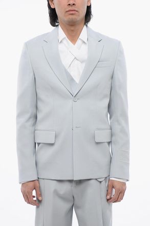 Off-white Relaxed-Fit-Blazer mit Pattentaschen Off-White