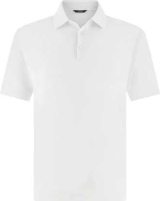 Boggi Milano Homme, Pulls, Blanc, Taille: M Polo en Cr&ecirc;pe de Coton