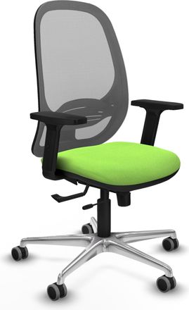 Piqueras y Crespo Cilanco PC-Stuhl mit 2D-Armlehnen, h&ouml;henverstellbare Lendenwirbelst&uuml;tze, ausgestattet mit Syncro/Traslack und Schneideschaum, mit Rollen 65 mm, Parket