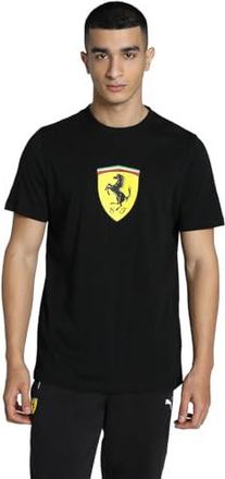 Puma Puma T-Shirt &agrave; &eacute;cusson Oversize Race Scuderia Ferrari Homme, Black, S