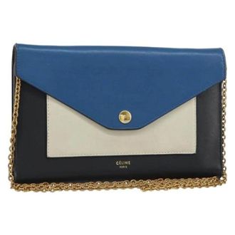 Celine Pochette Vintage en Cuir dOccasion - Femme - Pre-owned - Multicolore - Taille: ONE Size