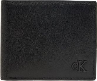 Calvin Klein Geldb&ouml;rse Bold Ck Suede Billfold W/ Coin LV04D1365G Schwarz