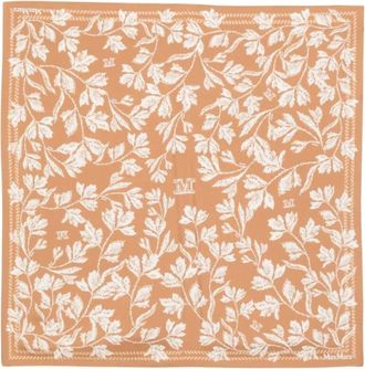 Max Mara Femme, Accessoires, Brun, Taille: ONE Size Carre Printed Foulard