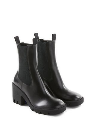 Burberry Bottines en cuir m&eacute;lang&eacute;