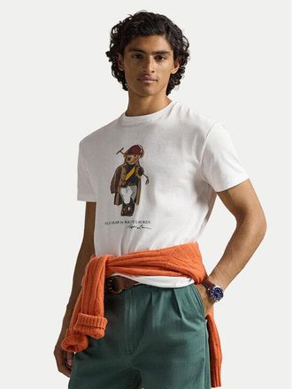 Polo Ralph Lauren T-Shirt 710B16611001 Wei&szlig; Slim Fit