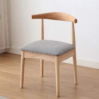 Generic 2er-Set Esszimmerstühle Aus Massivholz Mit Gepolsterter Sitzfläche for Küche, Home Office, Erhältlich In PU-Leder Oder Leinen(Linen a)