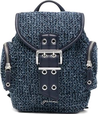 Ganni Buckle Zip Backpack