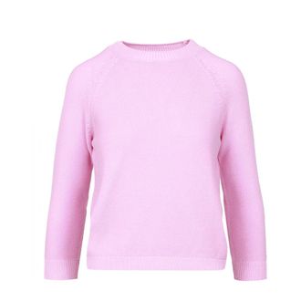 Max Mara Femme, Pulls, Rose, Taille: 36 FR Pull Rose en Coton Doux