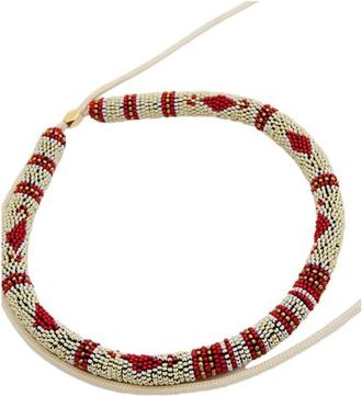 Isabel Marant Sautoir Nina en perles de verre et cordon