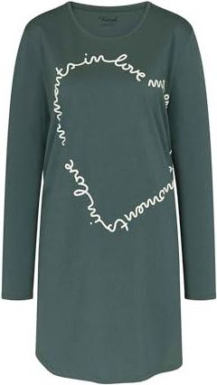 Triumph Nightdresses NDK 03 LSL X Night Shirt Femme, SMOKY GREEN, 38