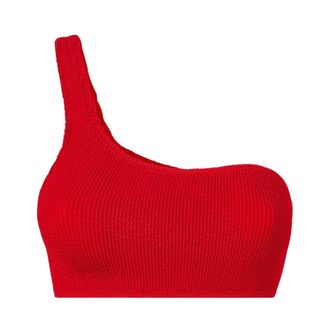Bond-Eye Rotes One-Shoulder-Bikini-Top Samira - - Swimwear - Damen - Rot - ONE SIZE