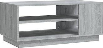 vidaXL Table Basse Table dAppoint Table de Canapé Meuble de Salle de Séjour Bout de Canapé Salon Intérieur Sonoma Gris 102x55x43 cm Aggloméré