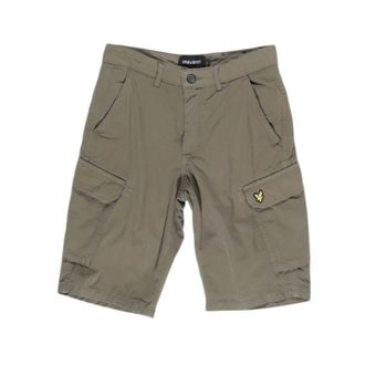 Lyle & Scott Homme, Shorts, Vert, Taille: W29 Shorts Bermuda en Coton Collection Automne/Hiver