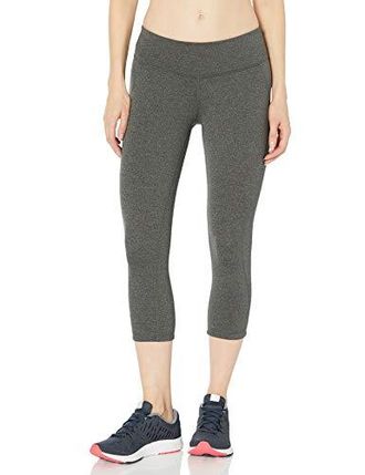 New Balance Damen Trainingstights Premium Performance Capri, Grigio Melange, XS, 448760-50-12/XS