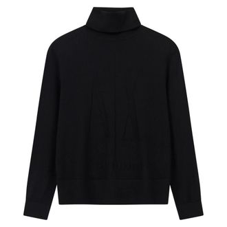 A|X Armani Exchange Maxi-Logo Pullover - - Knitwear - Herren - Schwarzk - XS