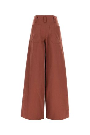Chlo&eacute; Womens Pa15 Trousers Red Cotton