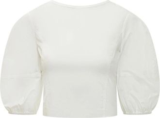 Pinko Pinko, Femme, Blouses et Chemises, Blanc, Taille: 42 FR Puff Sleeve Blouse