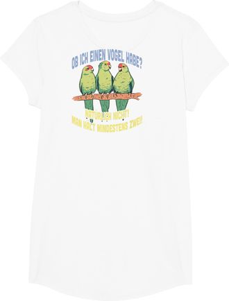 Jimbeels Ob ich einen Vogel habe? Sarkastische Ziegensittich Spr&uuml;che T-Shirt