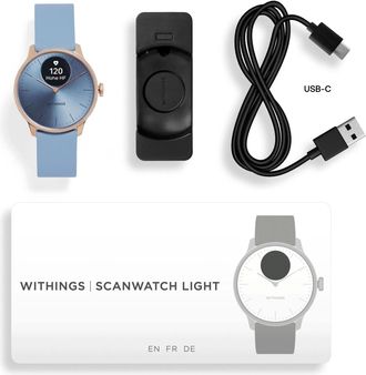 Withings Uhren - SCANWATCH LIGHT - Gr. unisize - in Blau - f&uuml;r Damen