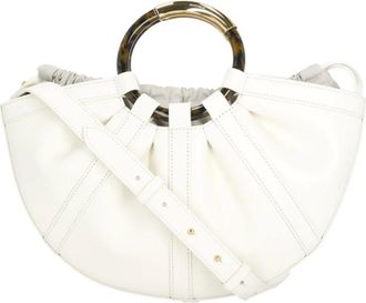 Coccinelle Femme, Sacs, Blanc, Taille: ONE Size Petit sac &agrave; main coquillage &agrave; poign&eacute;e sup&eacute;rieure