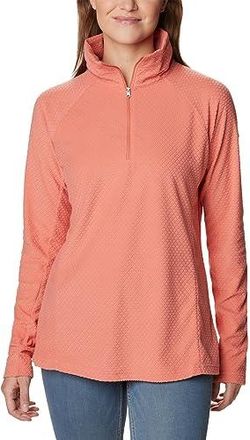 Columbia Glacial IV Print 1/2 Zip, Vestes Femme, Patr&oacute;n acolchado de melocot&oacute;n descolorido