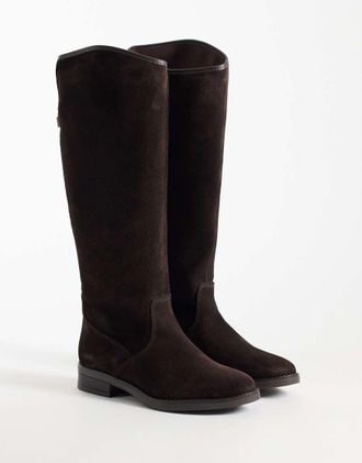 Steve Madden bottes montantes Vlora en daim marron