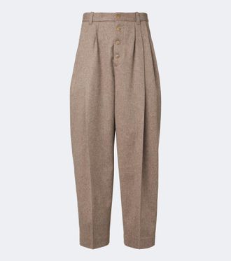 Jacquemus Pantalon barrel Fernando en laine vierge