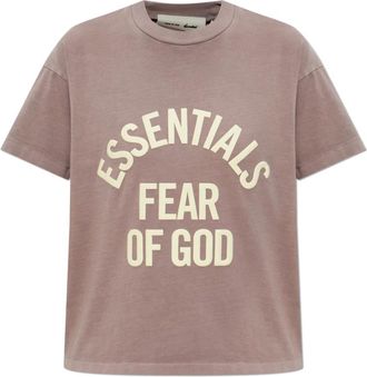 Fear of God Femme, Tops, Violet, Taille: 38 FR Campus Classic Short Sleeve Tee