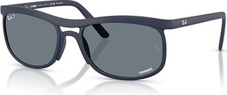Ray-Ban Rb4452ch Chromance Liteforce Sonnenbrillen Sand Dunkelblau Fassung Blau Glas Polarisiert 59-20