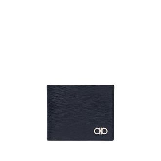 Ferragamo Gancini Wallet - - Accessories - Herren - Blau - ONE SIZE