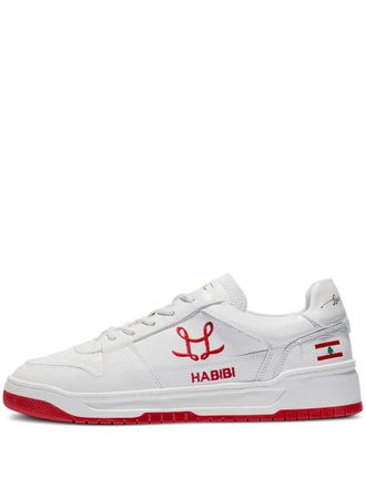 Leandro Lopes Sneakers mit Schn&uuml;rung - Wei&szlig;