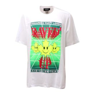 Dsquared2 S74Gd0575 Maglia Oversize - - Tops - Herren - Wei&szlig; - 2XL